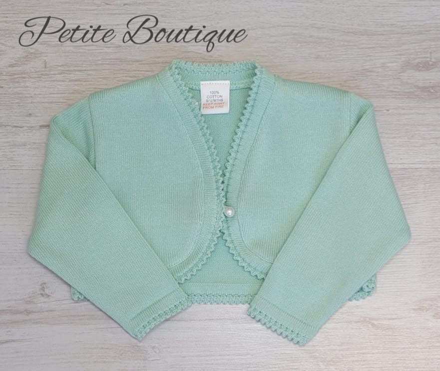 Spanish mint green bolero – Petite boutique children’s wear
